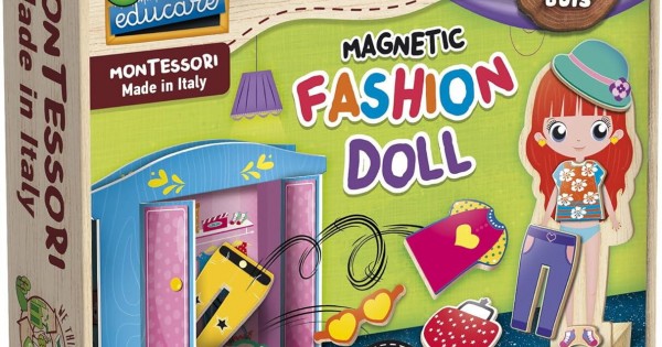 Joc magnetic Montessori - Parada modei - GrandShop.ro